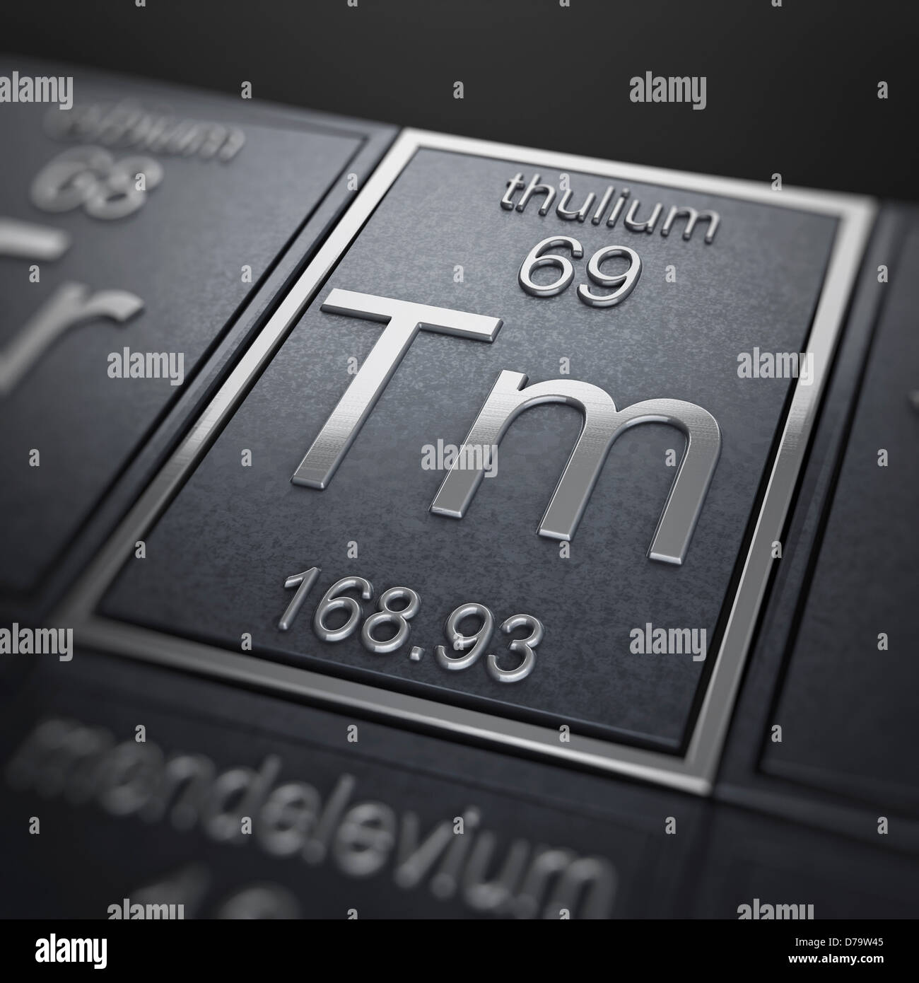 Thulium Chemical Element Stock Photo - Alamy
