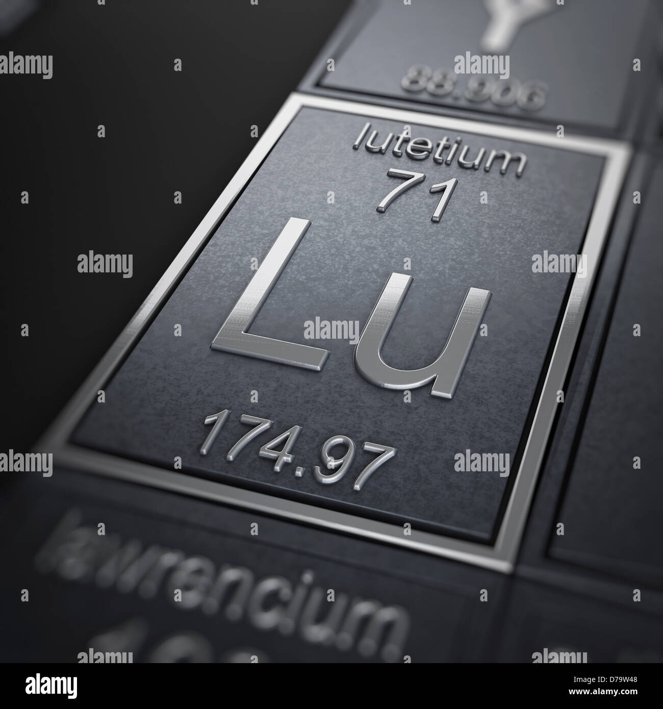 Lutetium Chemical Element Stock Photo - Alamy