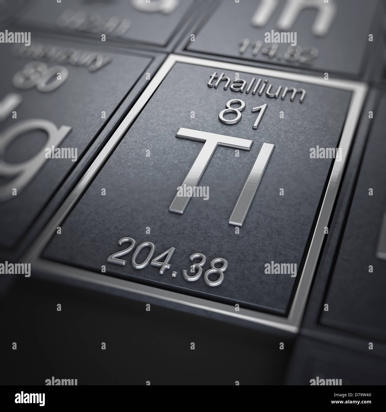 Thallium Chemical Element Stock Photo - Alamy