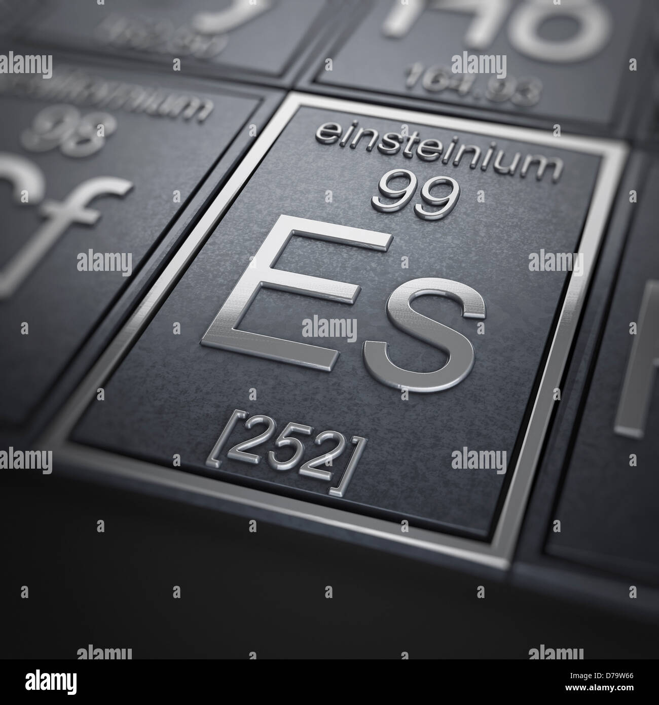 Einsteinium Chemical Element Stock Photo - Alamy