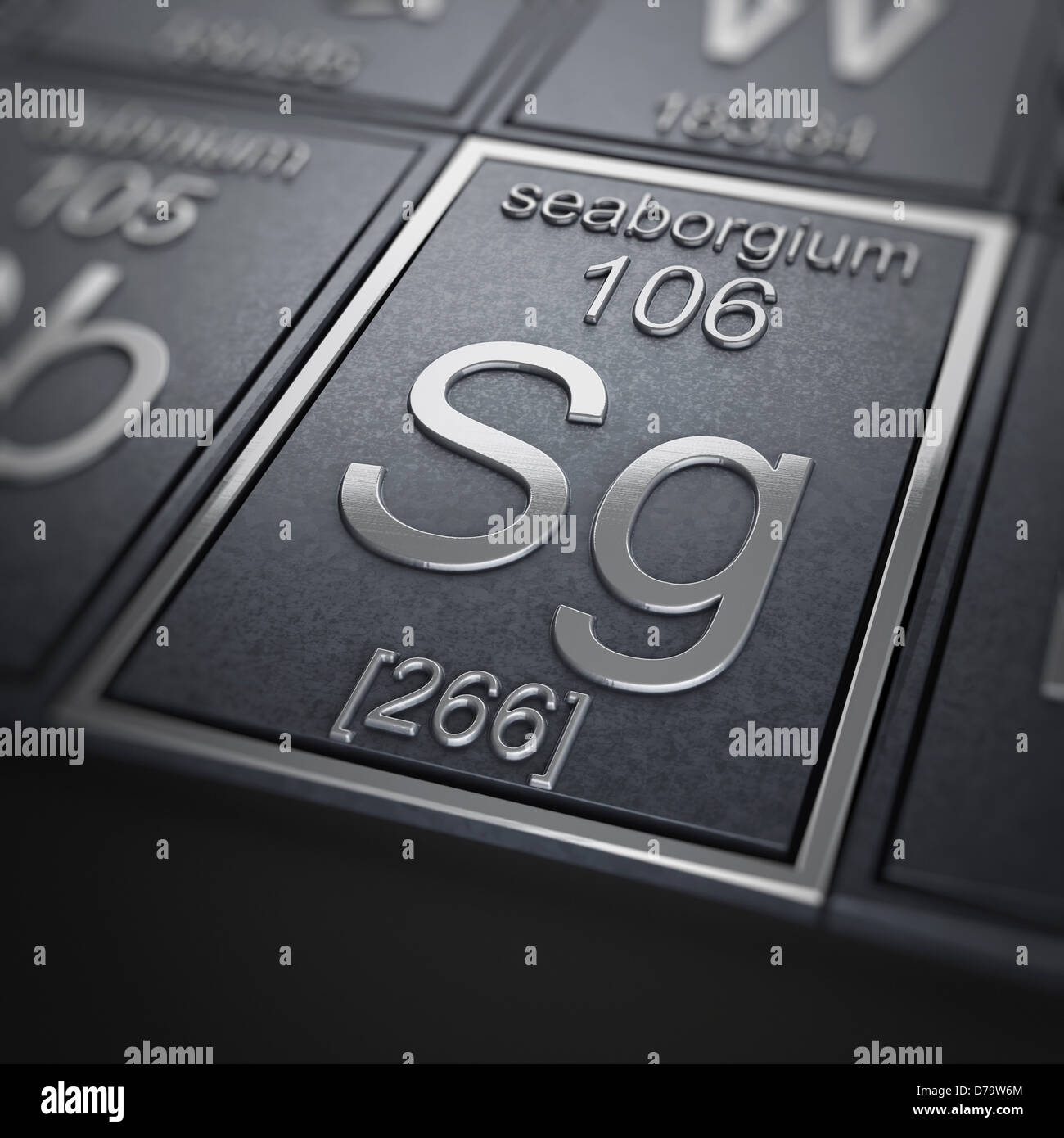 Seaborgium Chemical Element Stock Photo - Alamy