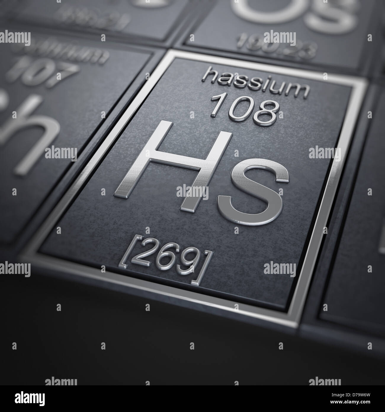 Hassium Chemical Element Stock Photo - Alamy