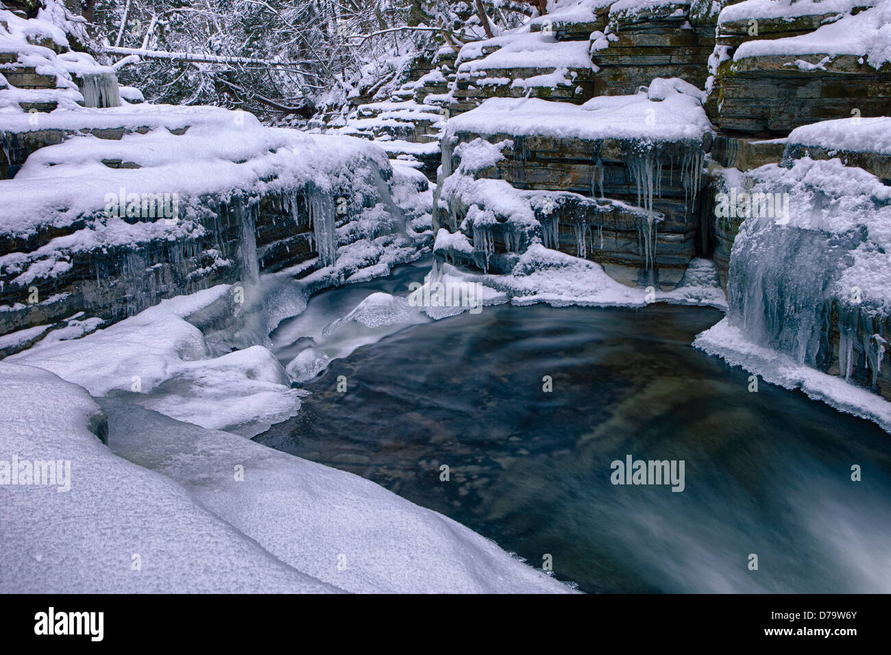 A winter scene Stock Photo - Alamy