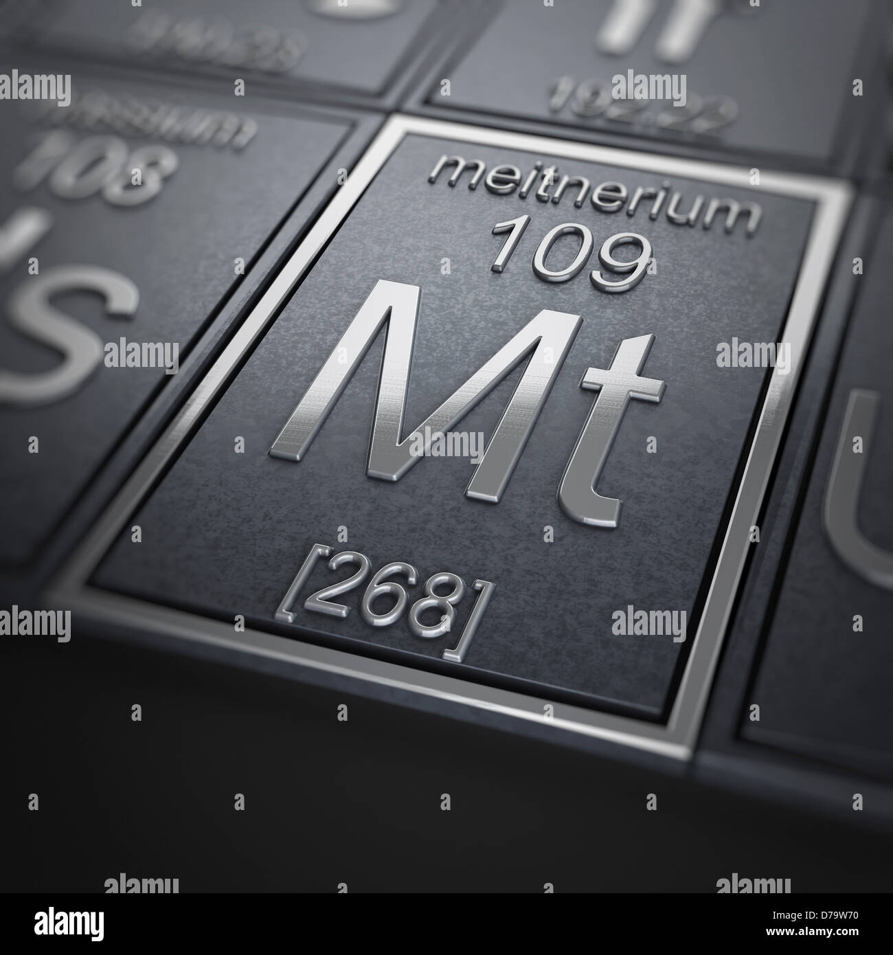 Meitnerium Chemical Element Stock Photo - Alamy
