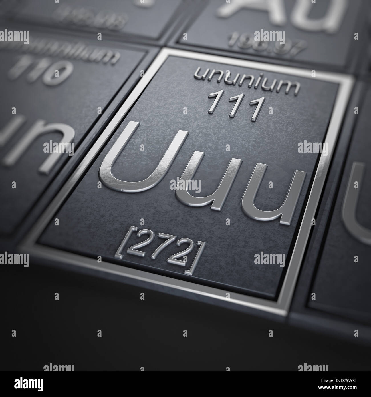 Ununium Chemical Element Stock Photo - Alamy
