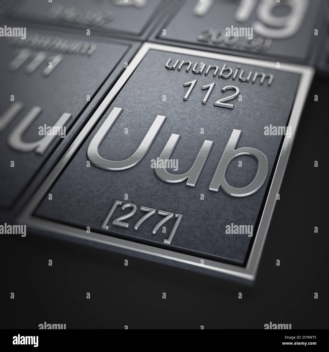 Ununbium Chemical Element Stock Photo - Alamy