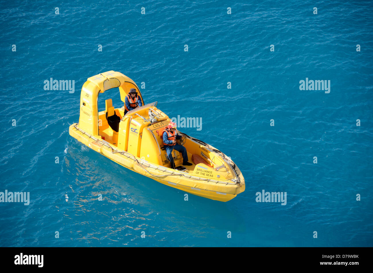 Lifeboat for Royal Caribbean cruise ship in Philipsburg, St. Maarten ...