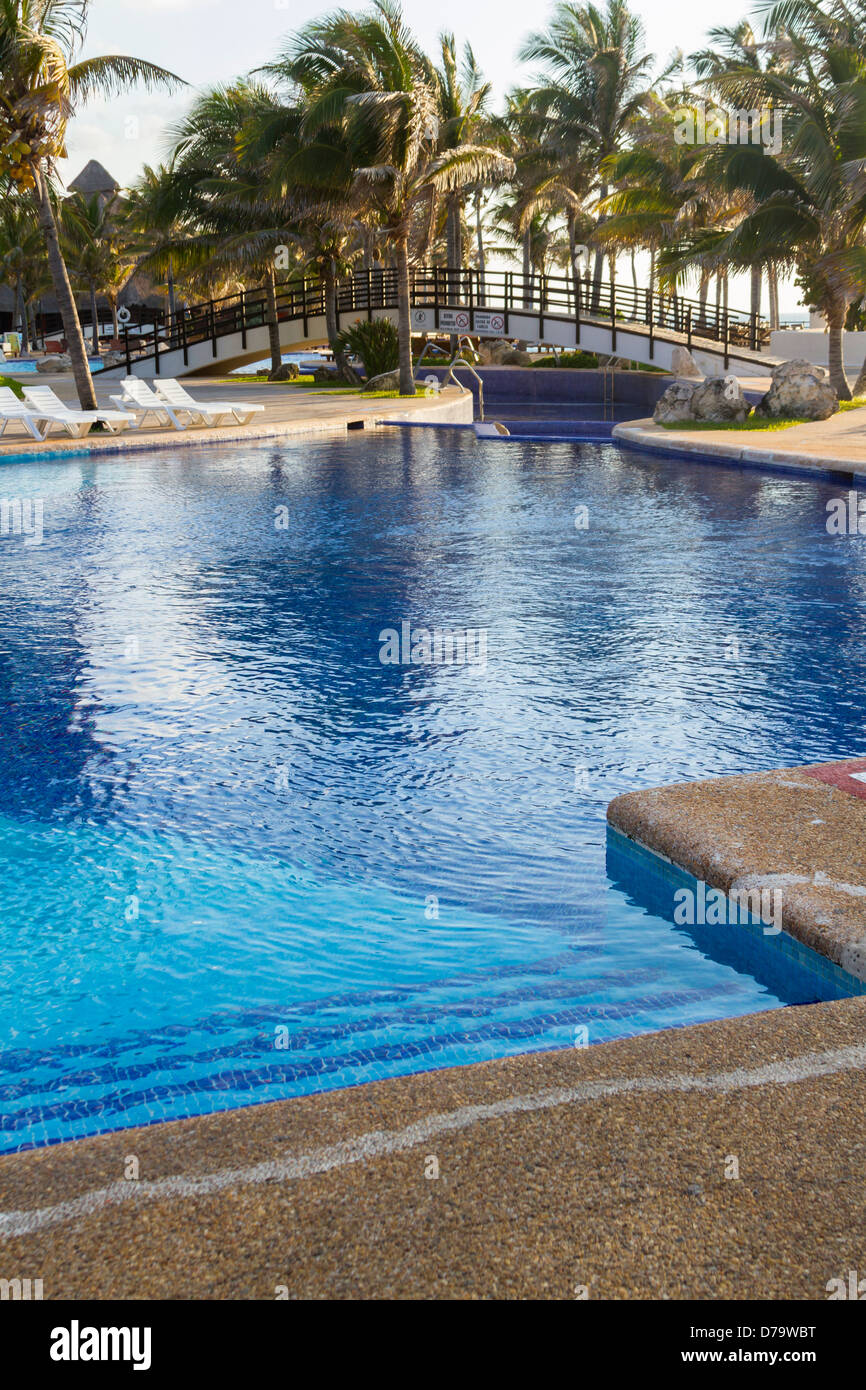 Swimming pool at the vacation resort in Mexico Stock Photo - Alamy
