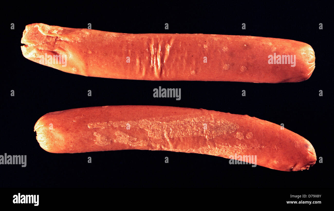 Shriveled Hot Dogs Stock Photo - Alamy