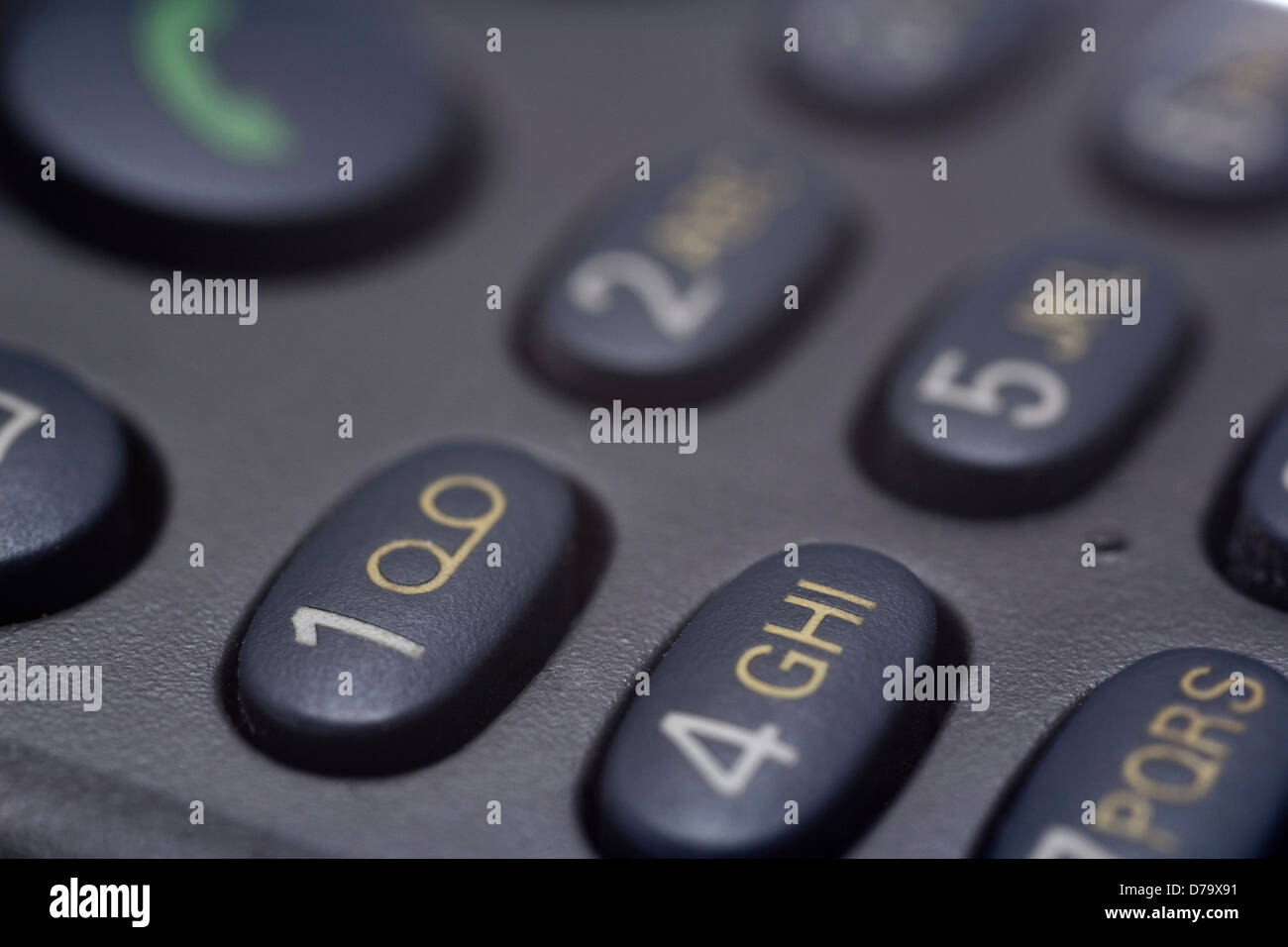 super closeup of vintage mobile telephone buttons Stock Photo - Alamy