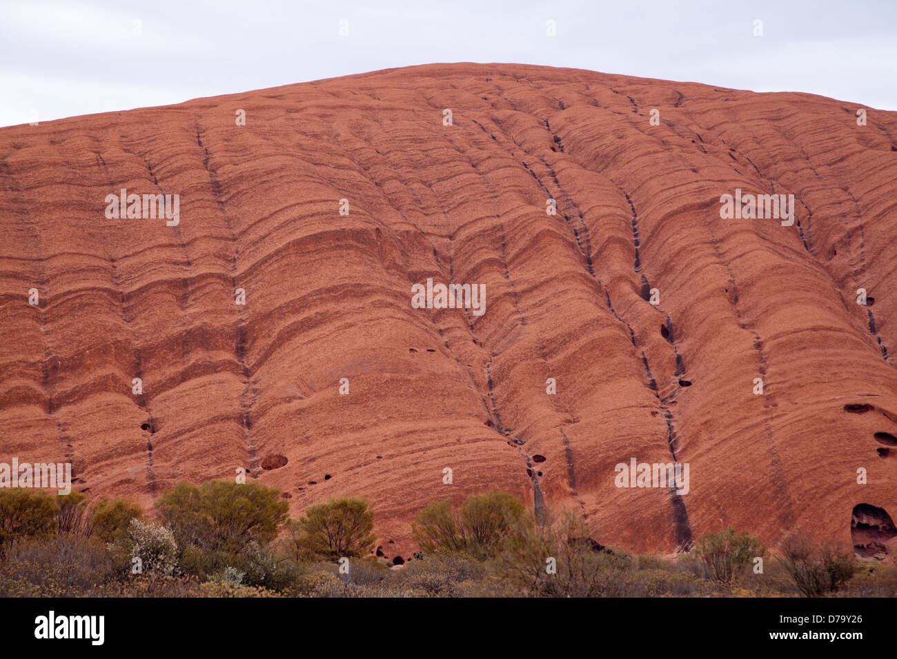 Uluru - Ayers Rock. Aboriginal sacred place. UNESO world heritage. Red ...