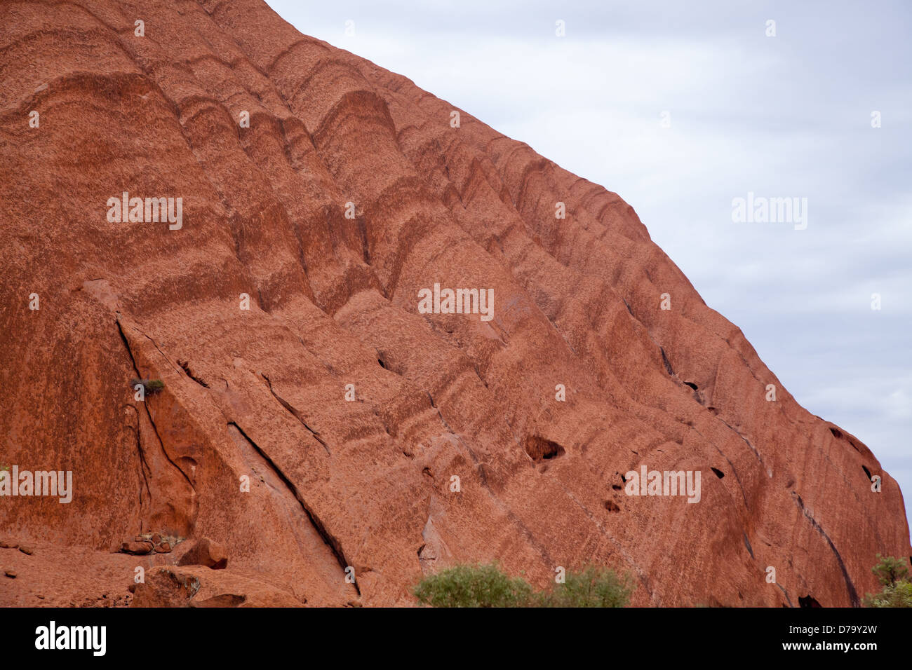 Uluru - Ayers Rock. Aboriginal sacred place. UNESO world heritage. Red ...