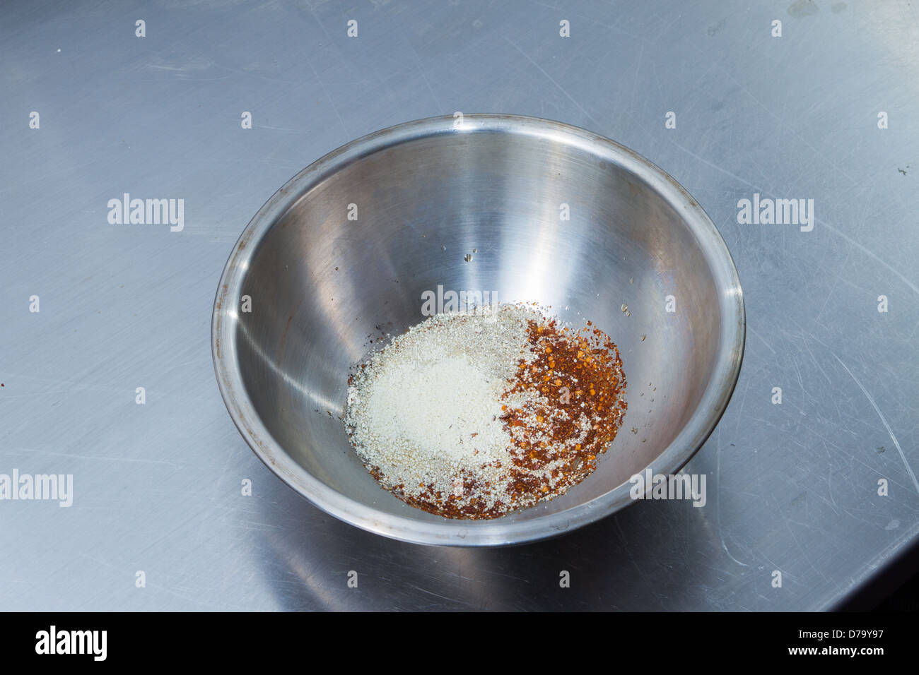 How to make spicy pork cubes Stock Photo - Alamy
