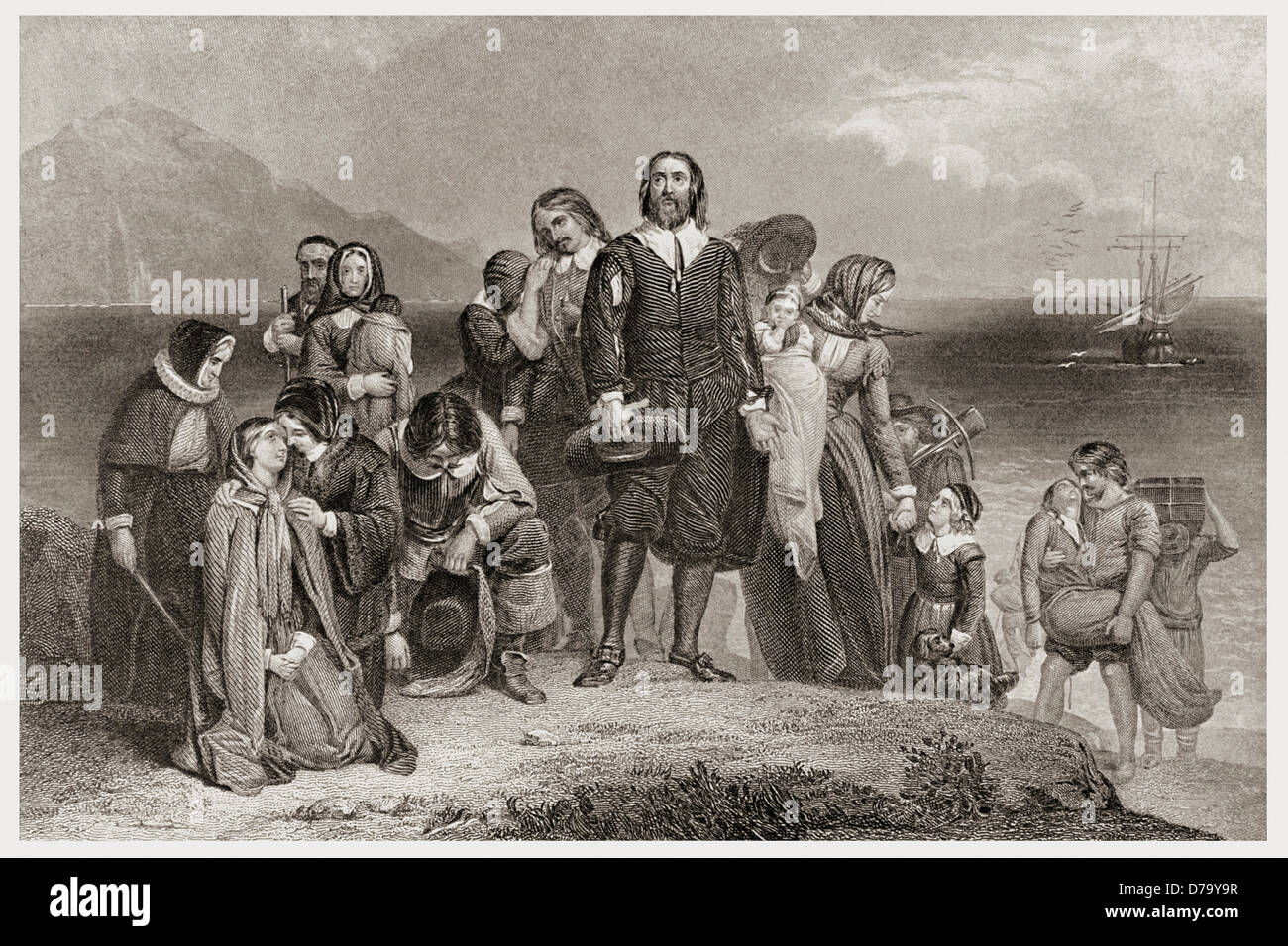 1620 pilgrims hi-res stock photography and images - Alamy