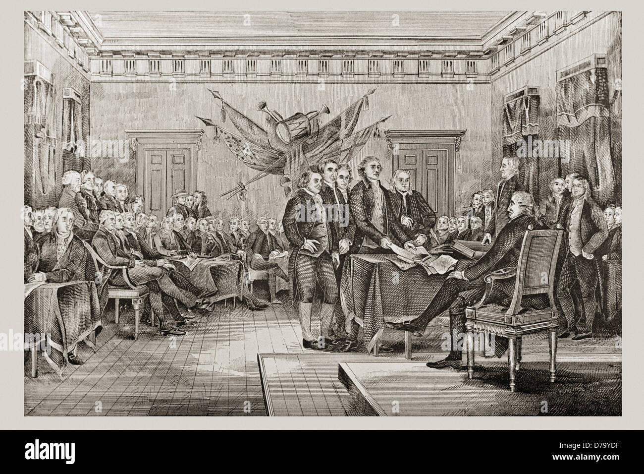 Signing of declaration of independence hi-res stock photography and ...