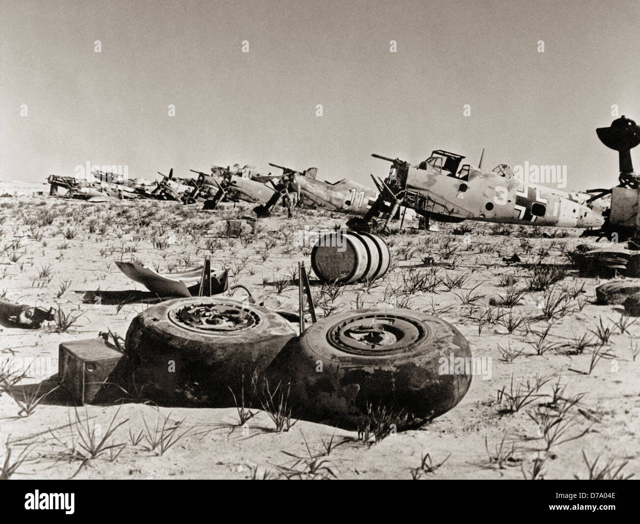 Landing Gear Wrecked Airplane Stock Photo - Alamy