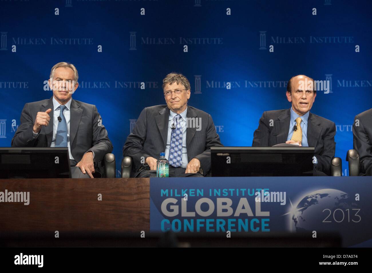 Los Angeles, California, U.S.May 1, 2013. From left to right, Tony ...