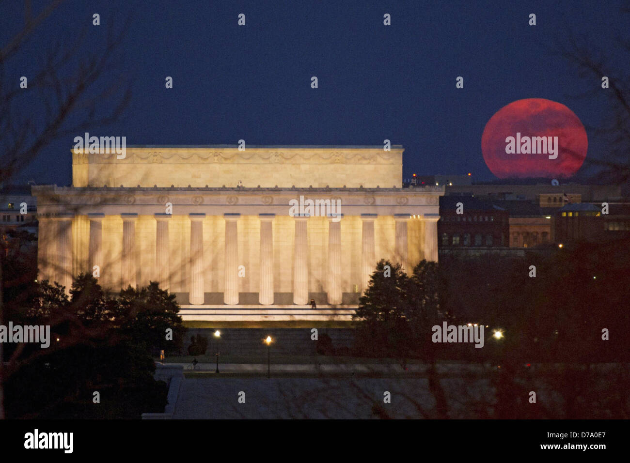 Super Perigee Moon Stock Photo - Alamy