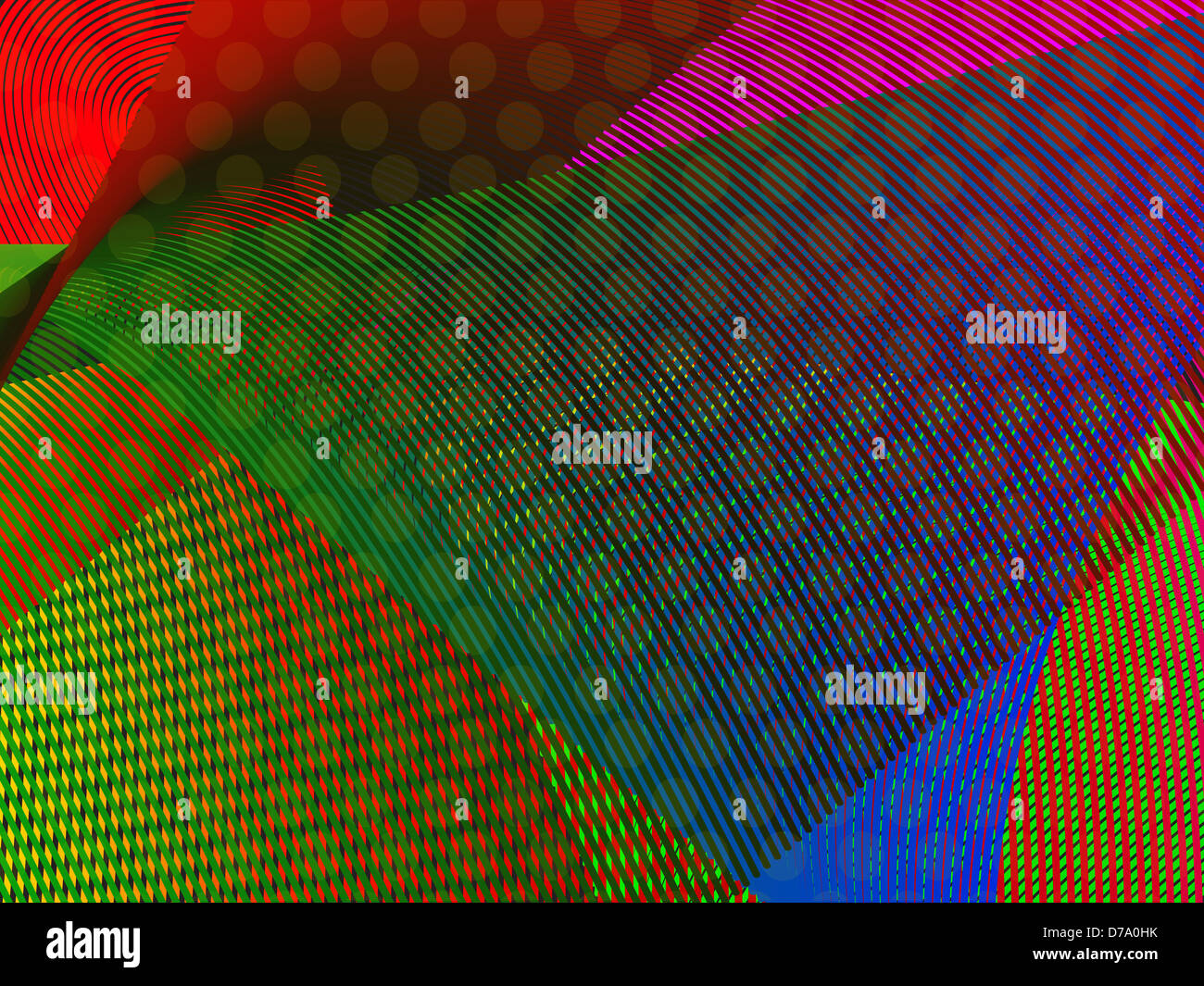 Abstract art illustration with colored lines Stock Photo - Alamy