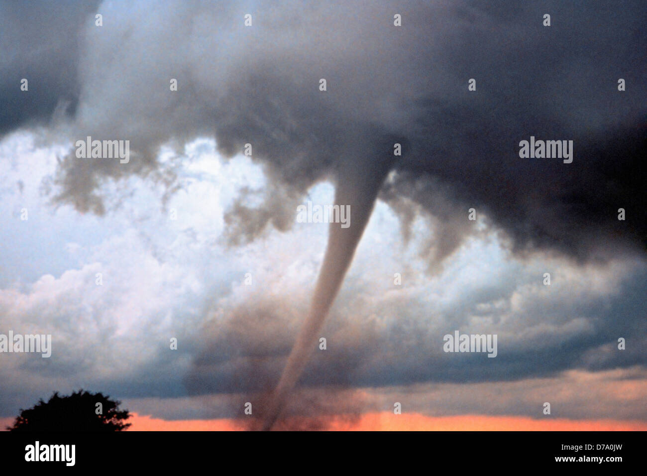 Occluded Mesocyclone Tornado Rated F3 Stock Photo - Alamy