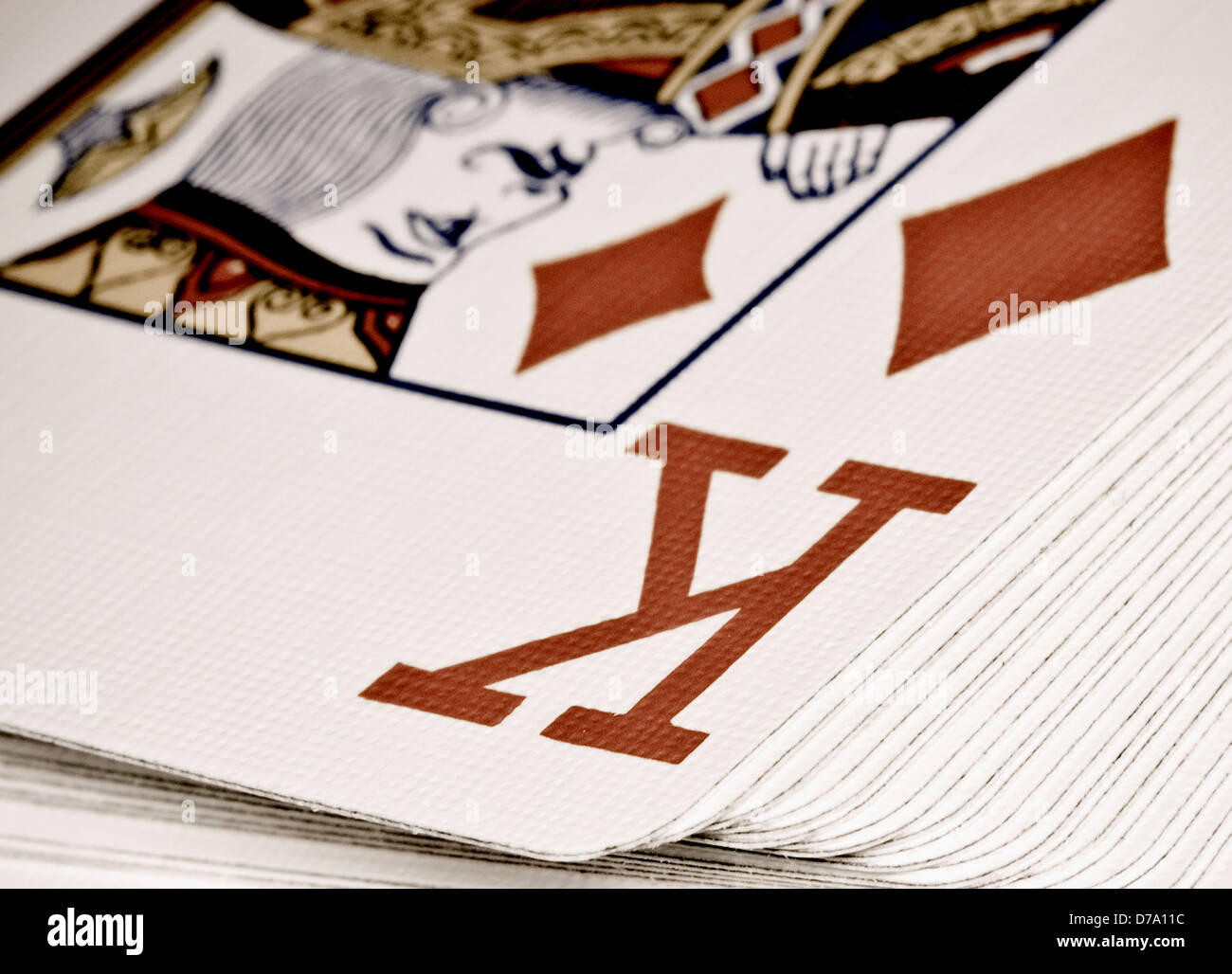 macro of a king playing card Stock Photo - Alamy