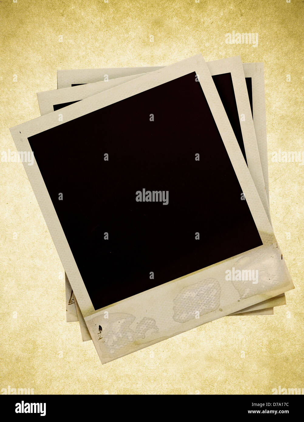 three old polaroid frames Stock Photo - Alamy