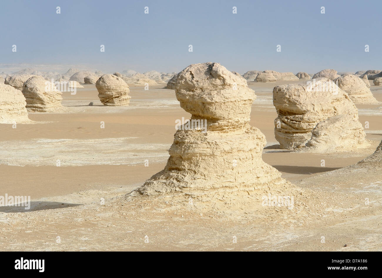the white desert with rock formation in Egypt Stock Photo - Alamy