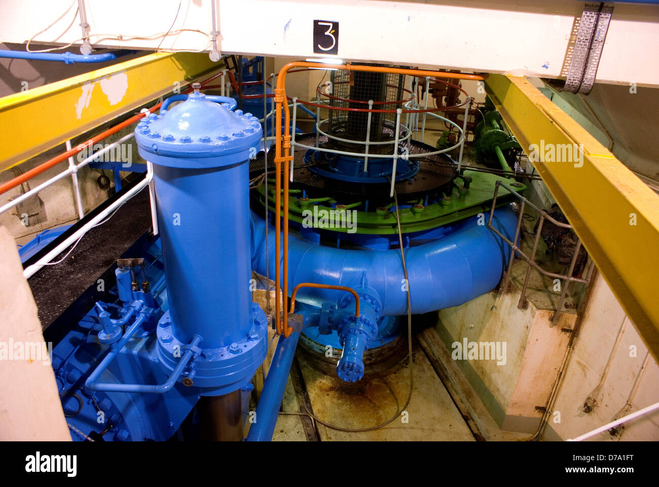Hydro-electric power station generator shaft Stock Photo - Alamy