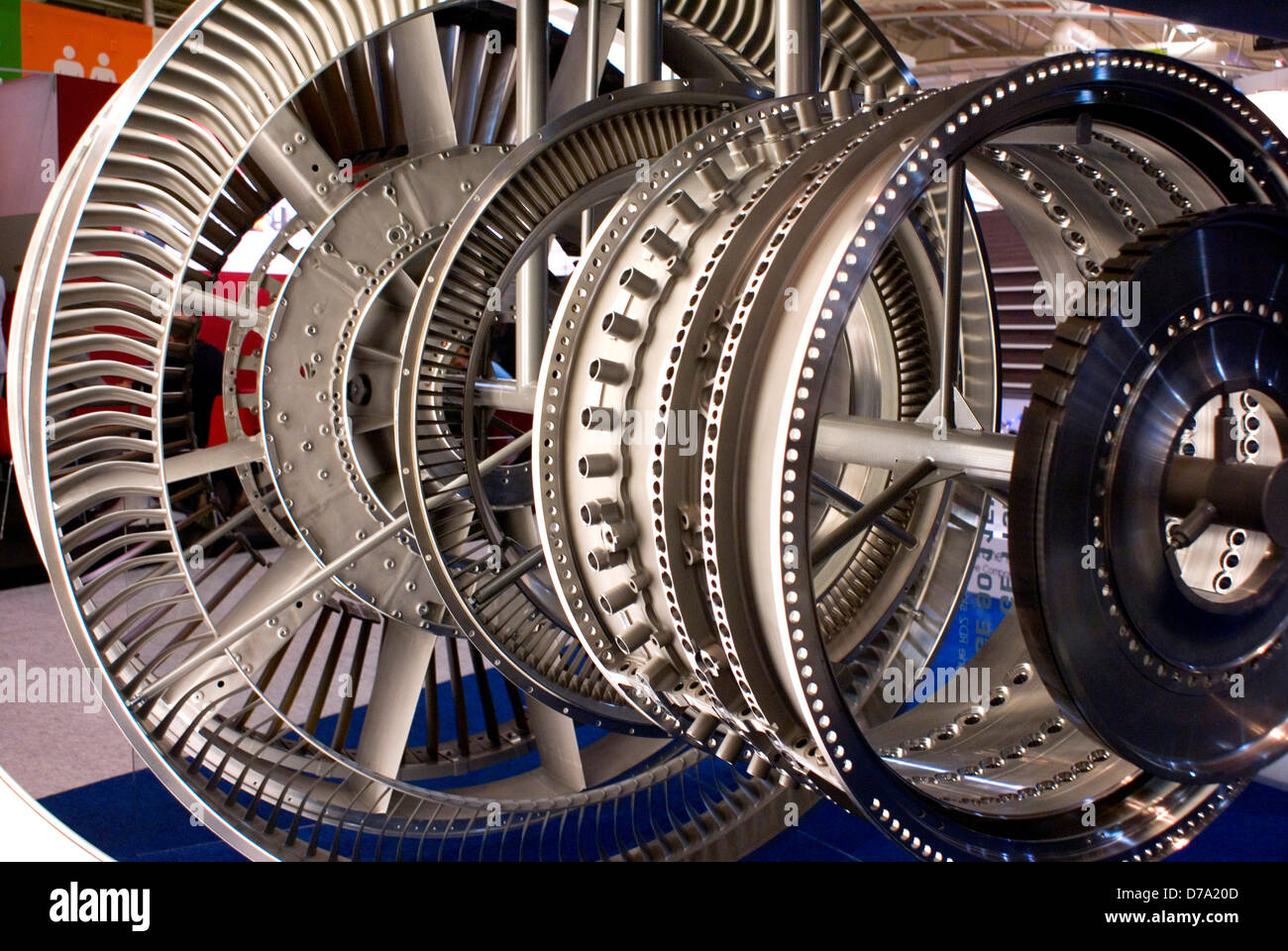 Aircraft engine components Stock Photo - Alamy