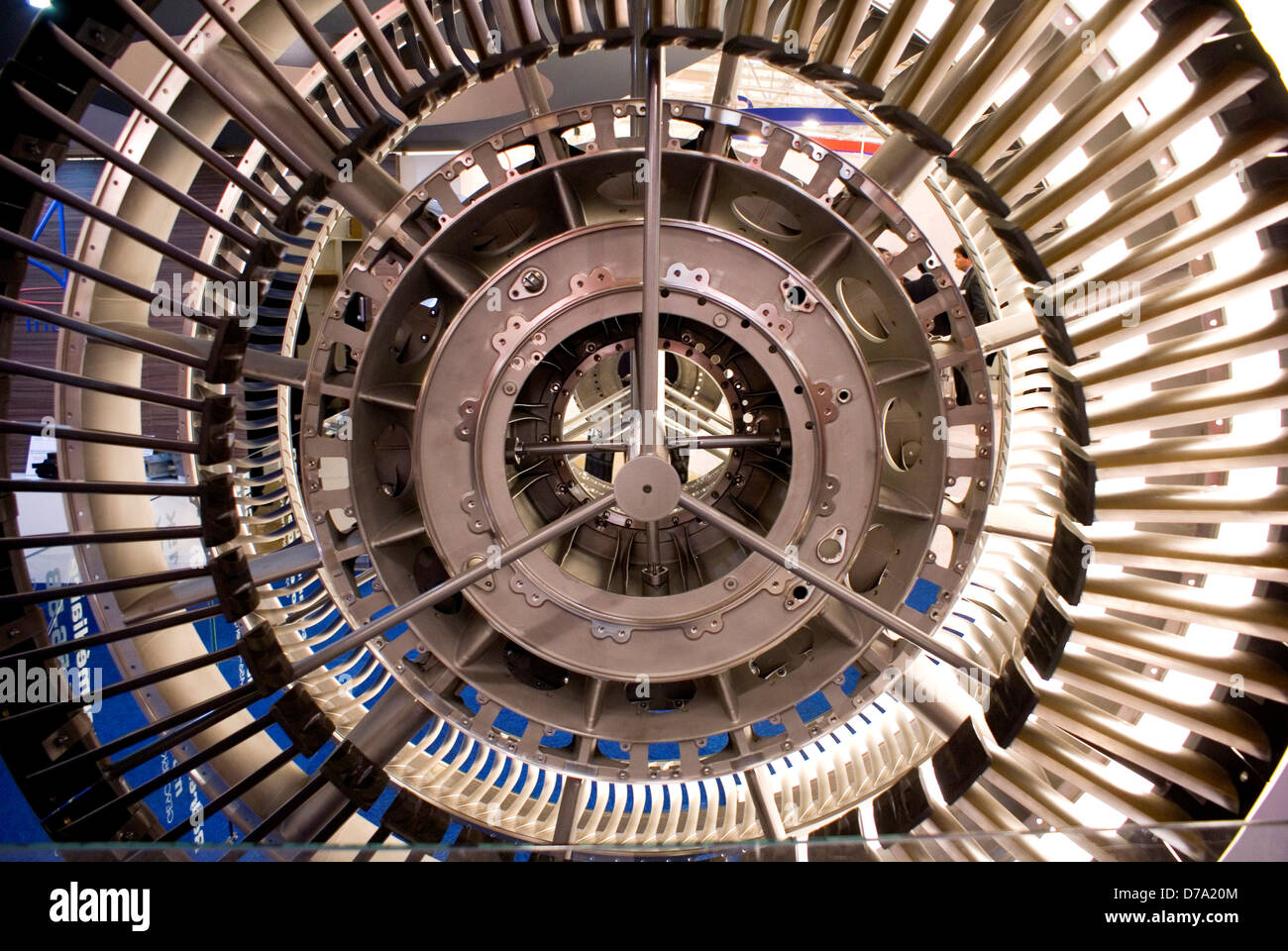 Aircraft engine components Stock Photo - Alamy