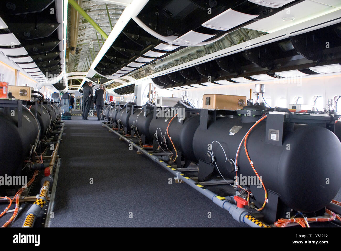 Balance tanks in Boeing 747-8 test aircraft Stock Photo - Alamy