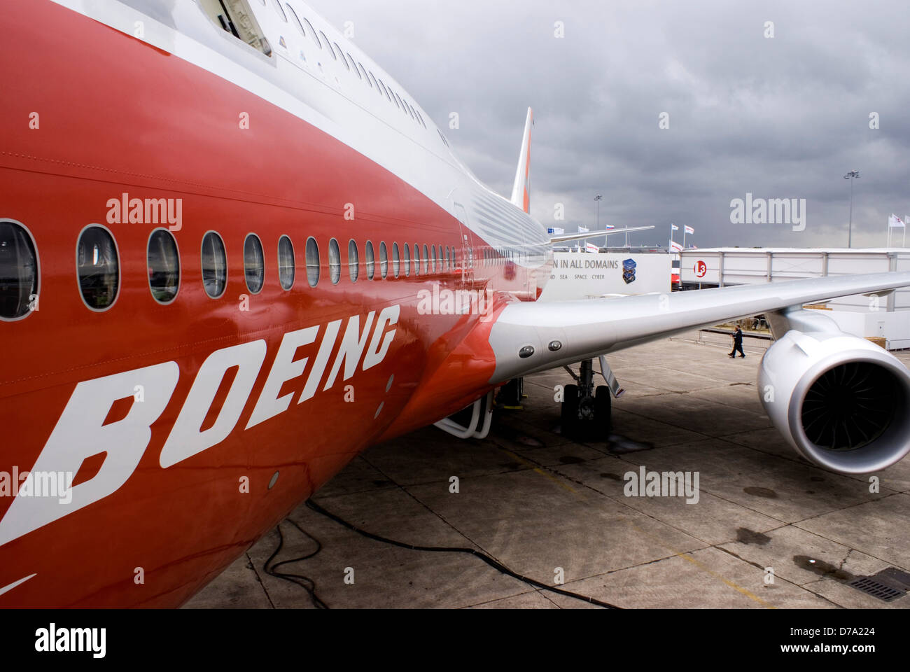France Paris Boeing 747-8 test aircraft at Paris air Show Stock Photo ...