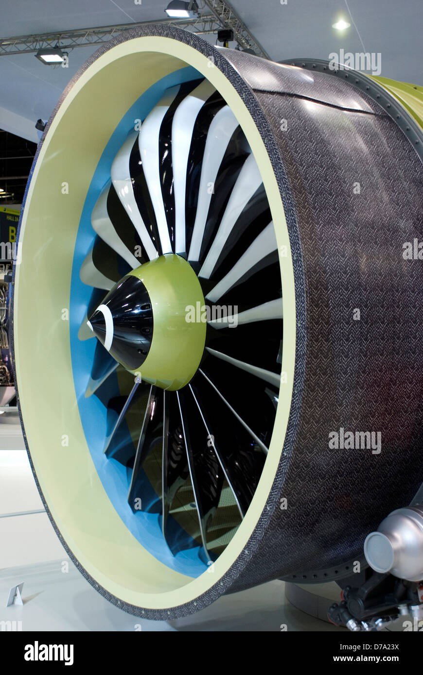 Aircraft engine fan Stock Photo - Alamy