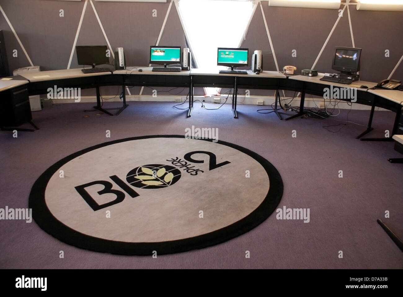 USA Arizona Tucson Biosphere 2 Control centre Stock Photo - Alamy