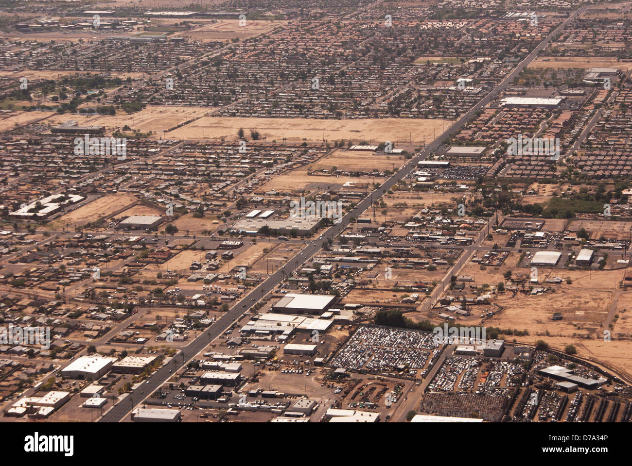 USA Arizona Phoenix Aerial view city suburb Stock Photo - Alamy