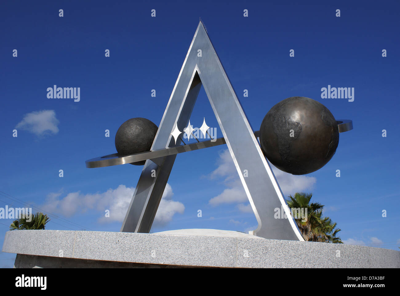 USA Florida Titusville Astronaut Memorial Plaza Apollo Program Memorial ...