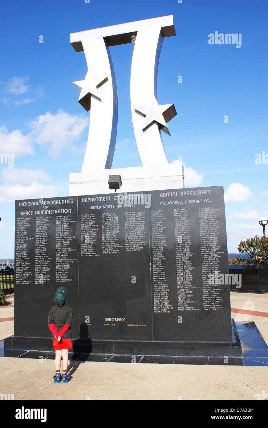 USA Florida Titusville Astronaut Memorial Plaza Gemini Program Memorial ...
