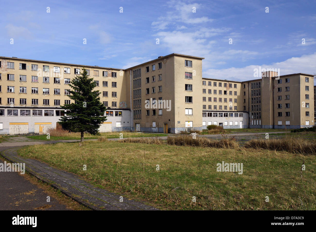 Color Photograph of the exterior of Prora Holiday Complex, Rügen ...