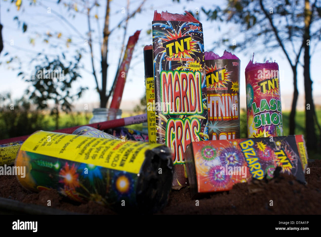 Spent Firework Stock Photos & Spent Firework Stock Images - Alamy