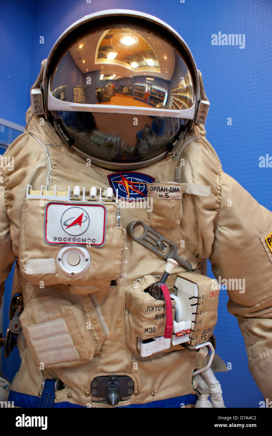 Putting On Orlan Space Suit