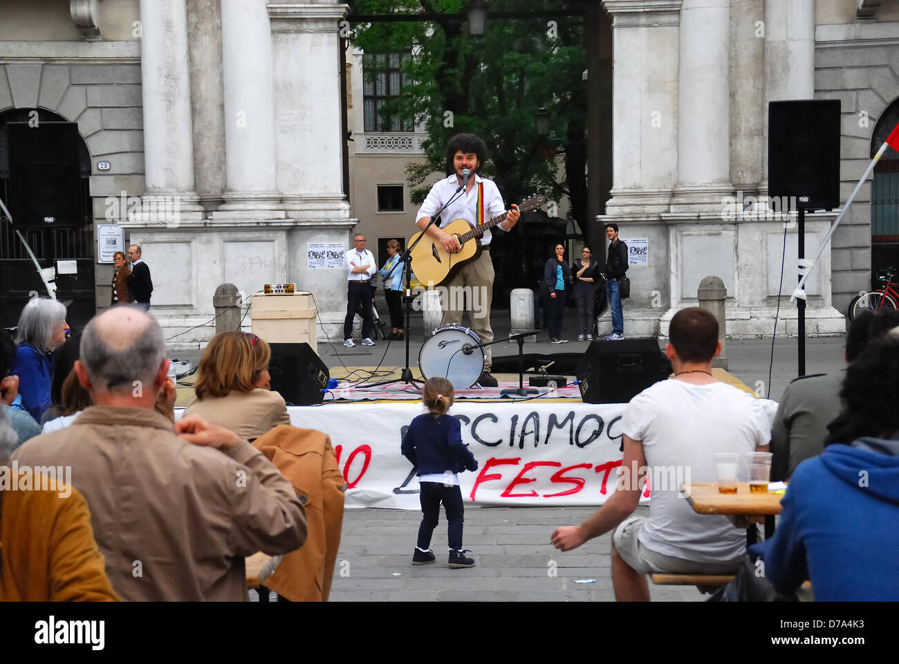 Padua, Italy, May 1st 2013. Event of the Communist Party against the ...