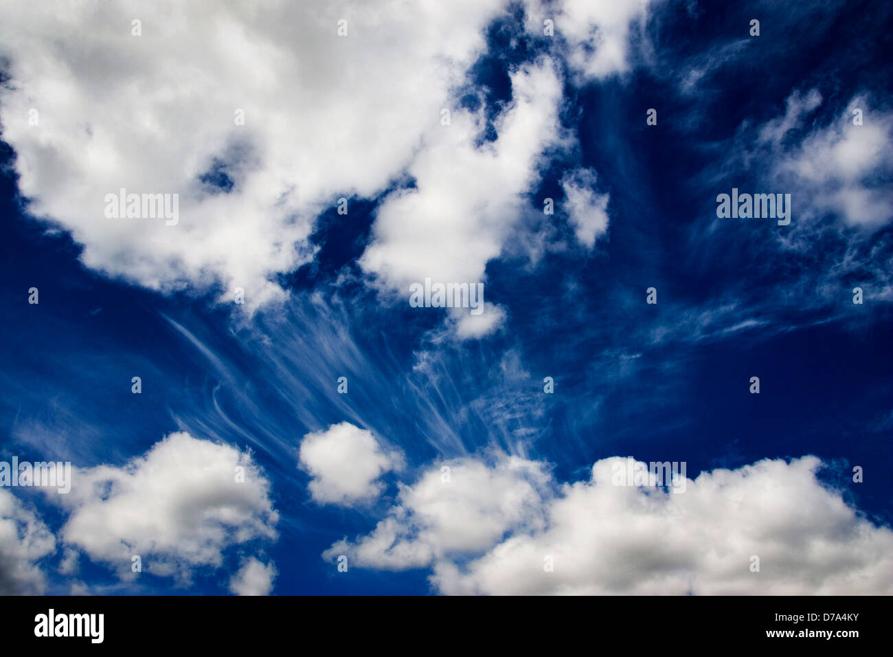 Clouds in blue sky Stock Photo - Alamy
