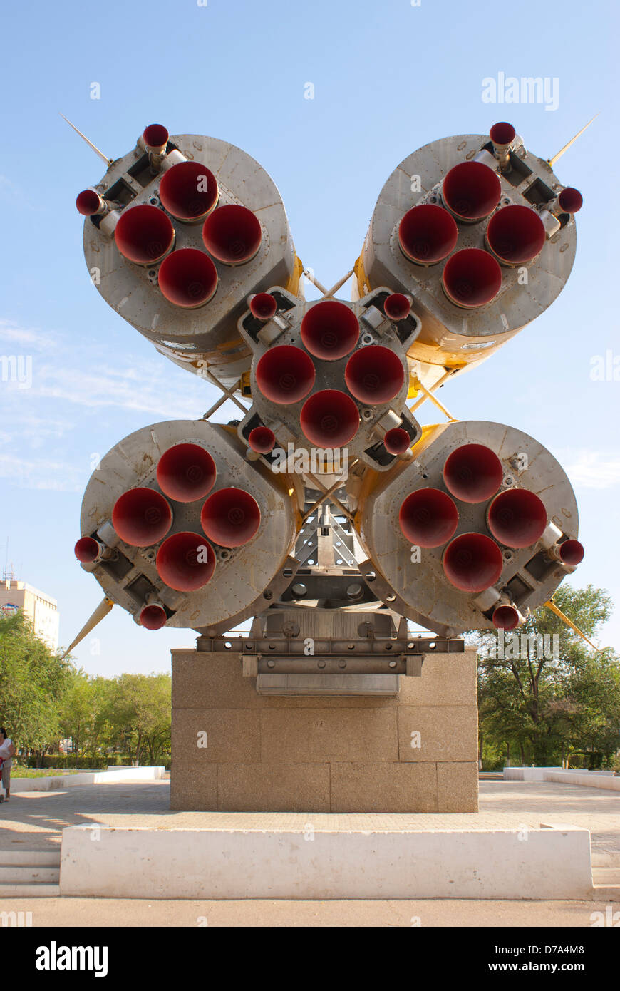 Soyuz rocket on display Baikonur Cosmodrome Kazakhstan Stock Photo - Alamy
