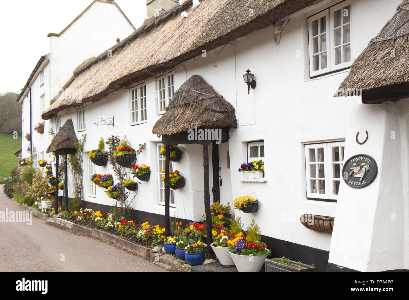 Coombe Cottage, Branscombe, Devon, England, UK Stock Photo - Alamy