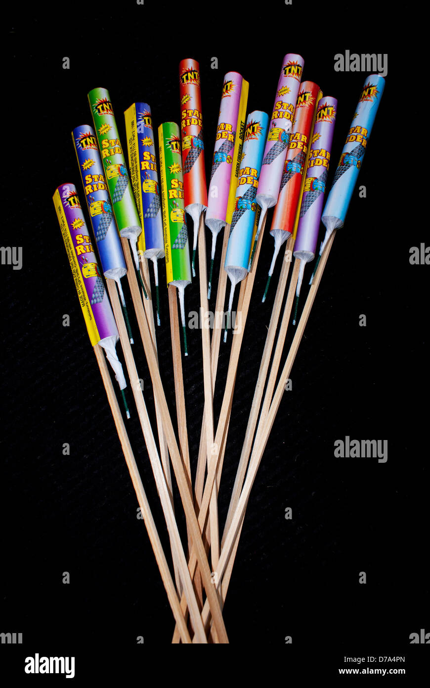 Close-up bottle rockets Stock Photo - Alamy