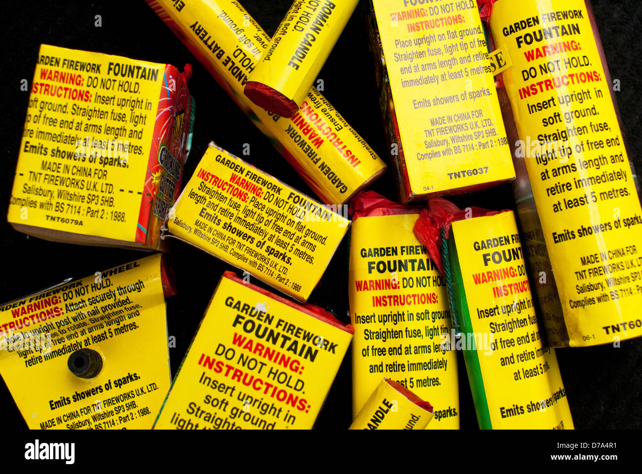 Firework safety warnings Stock Photo - Alamy