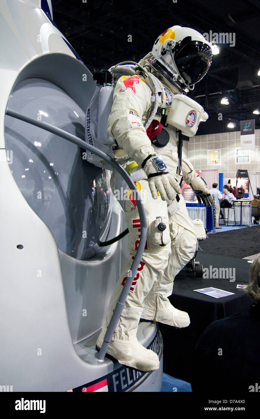 USA California Los Angeles Felix Baumgartner's capsule Stock Photo - Alamy