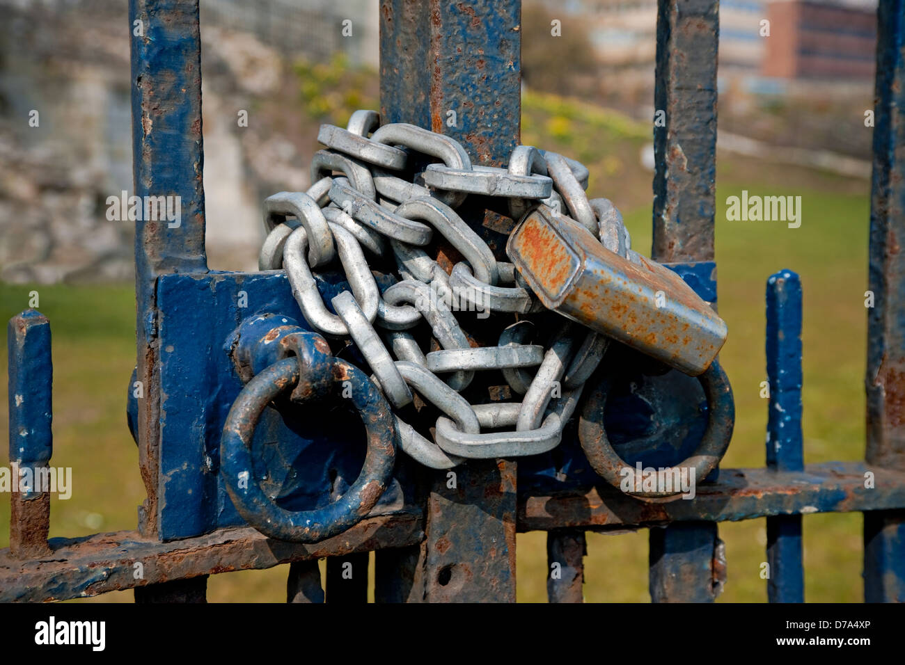 Padlocked Gates High Resolution Stock Photography and Images - Alamy