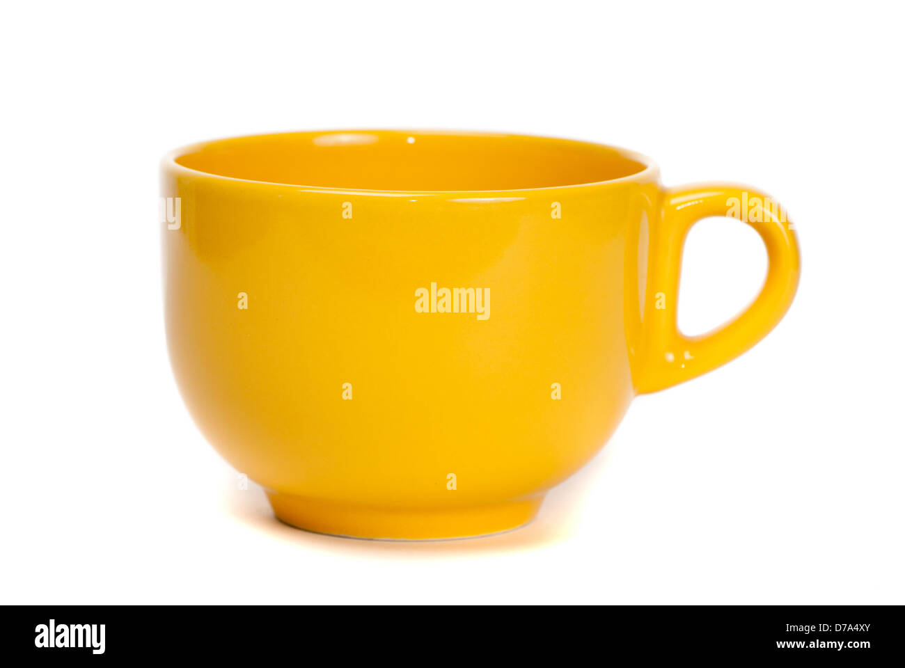 Yellow cup tea coffee Cut Out Stock Images & Pictures - Alamy