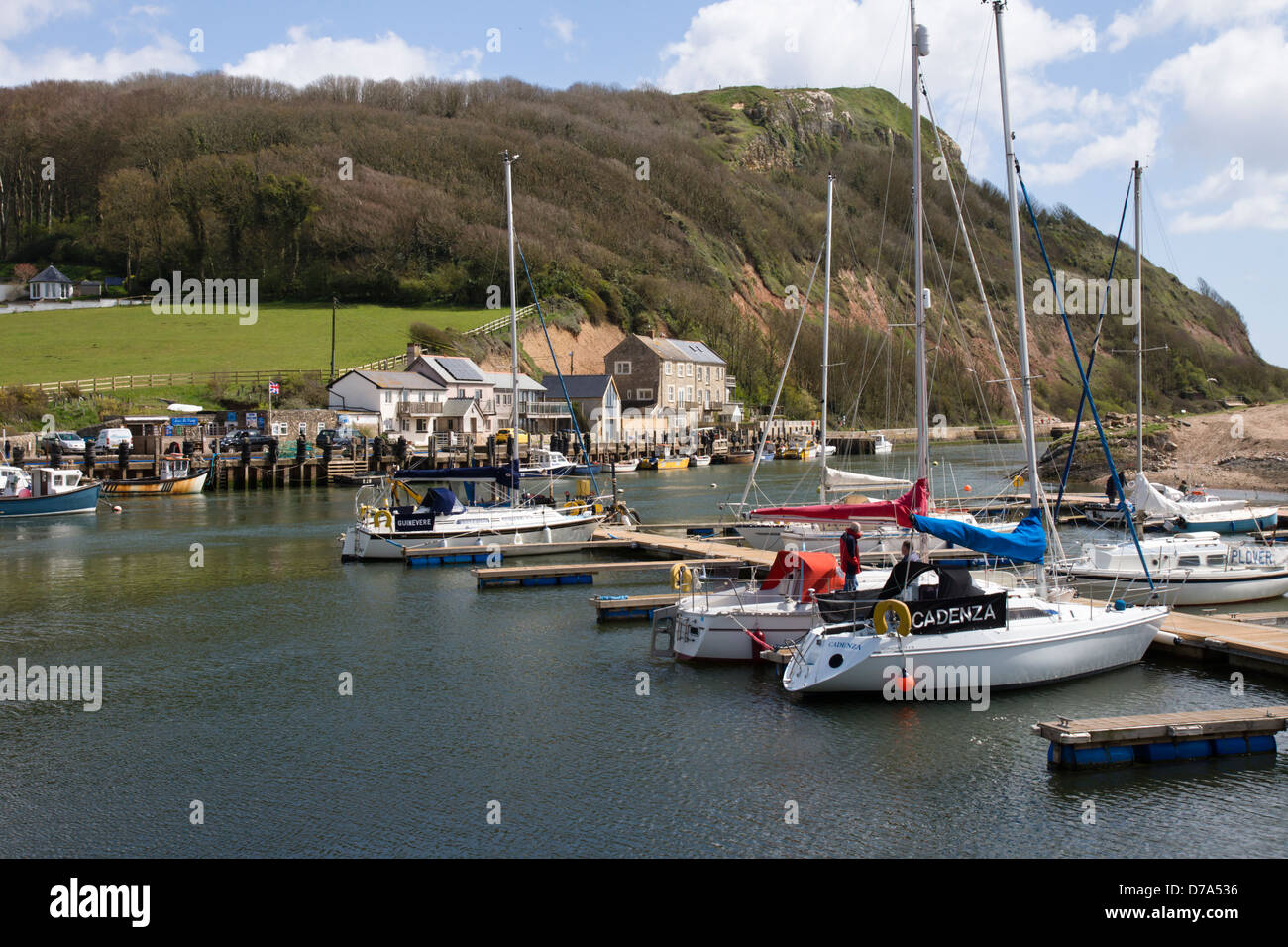 Axmouth Harbour near Seaton Devon England UK Stock Photo - Alamy